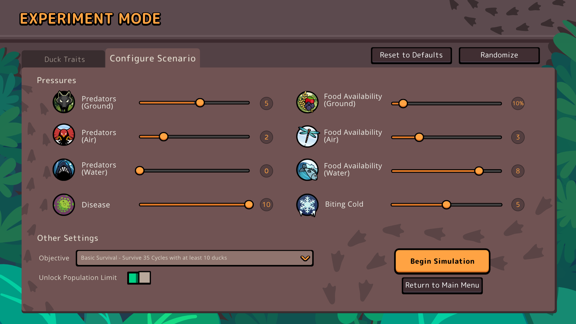 Dawn of the Duck - An Evolution Game | Centre for Teaching Excellence